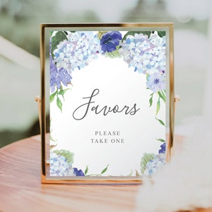 Favors Sign, Please Take One, Printable Favors Sign, Bridal Shower ...