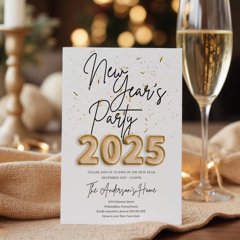 New Year 2025 Invite - Etsy