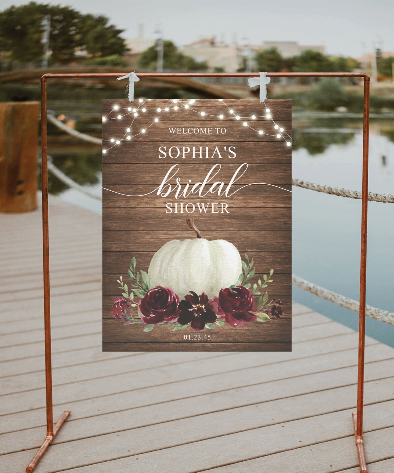 Rustic Bridal Shower Welcome Sign Template Welcome Bridal - Etsy