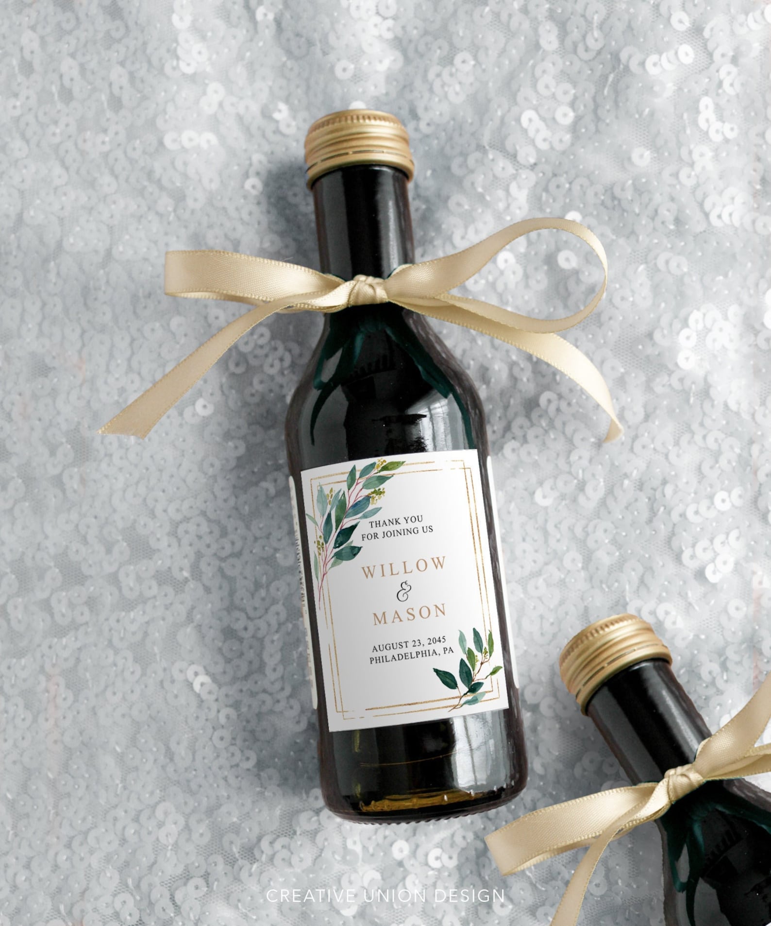 Mini Wine Bottle Labels Wedding Favors Printable Labels - Etsy