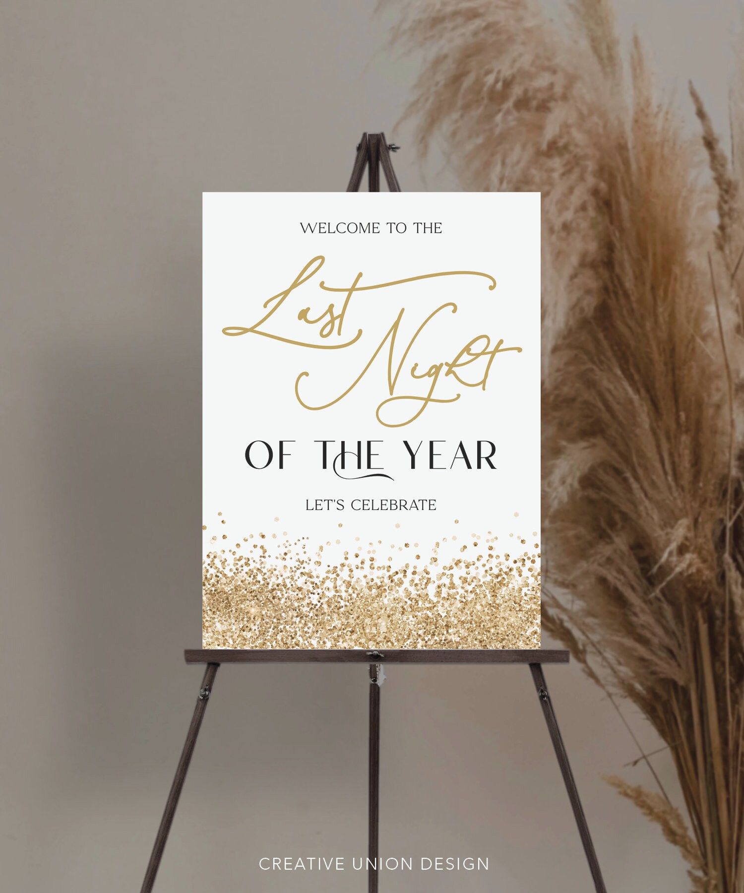 Editable New Year's Eve Welcome Sign Template, Welcome to the Last ...