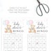 Teddy Bear Baby Shower Bingo, 60 Unique Game Sheets, Gender Reveal ...