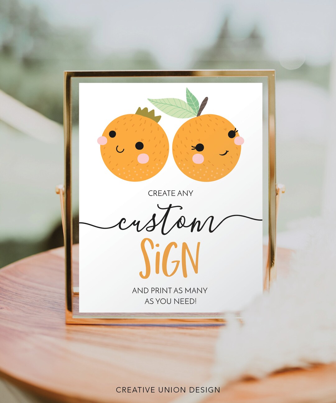 Little Cutie Editable Custom Sign Template, Custom Gender Reveal Sign ...