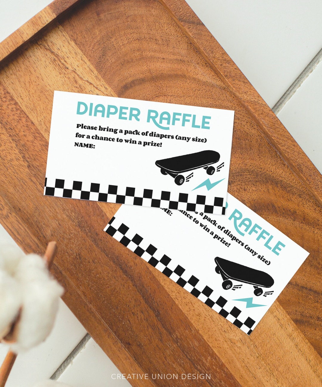 Diaper Raffle Baby on Board Boy Baby Shower Diaper Raffle Template ...