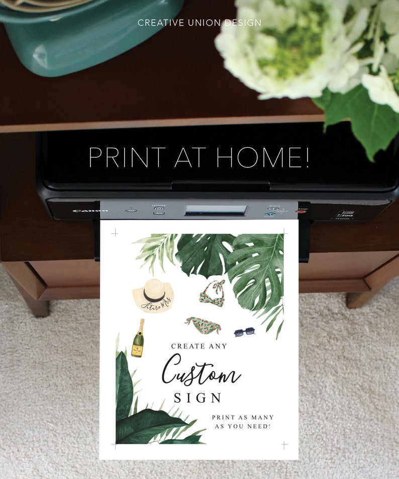 Editable Custom Sign Template Bachelorette Party Printable - Etsy