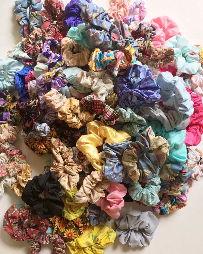 Scrunchie Set of 5/five Grab Bag Hair Band Pony Tail Scrunchies - Etsy