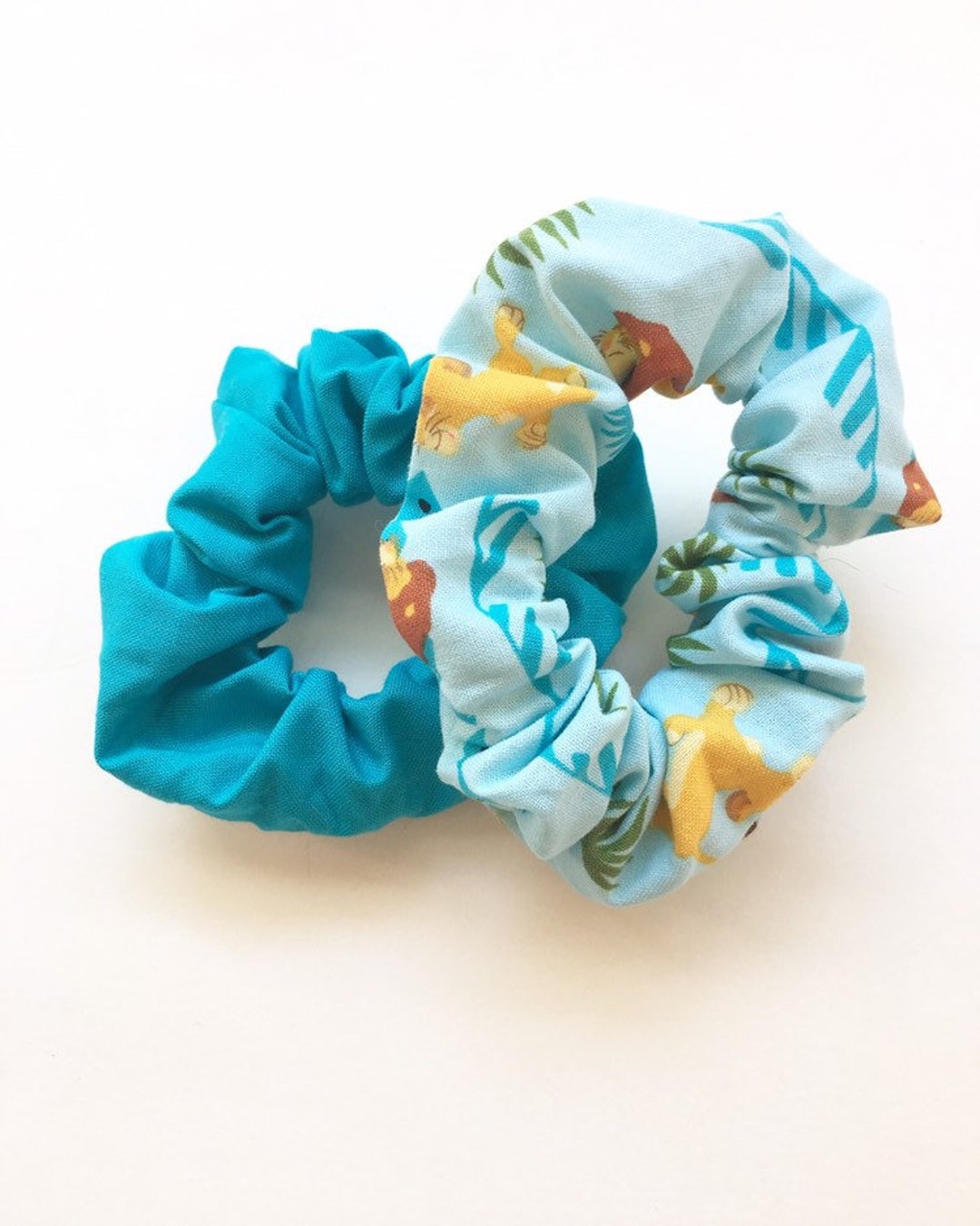 Disney Inspired Scrunchie the Lion King and Aqua Hair Band Pony Tail ...