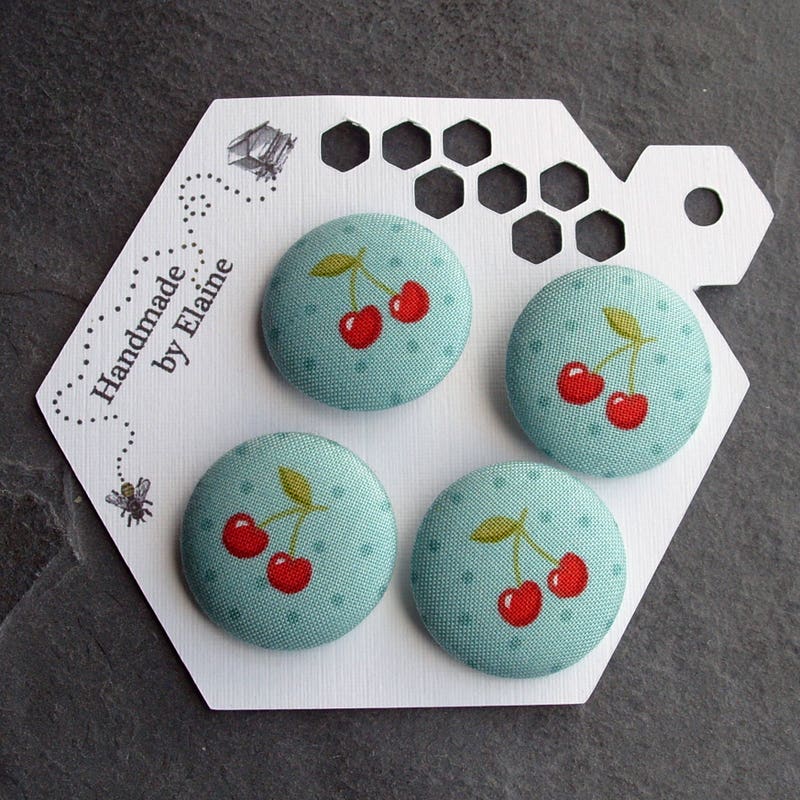 Cherry Buttons - Etsy
