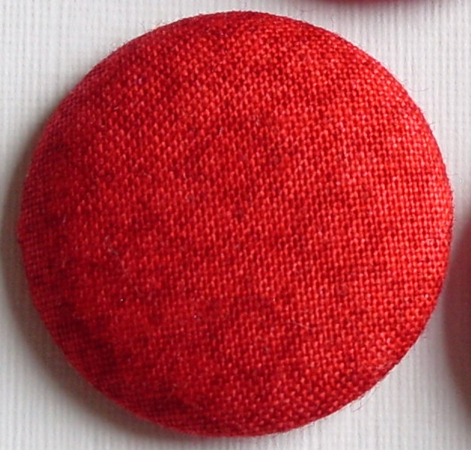 44L Fabric Covered Buttons 4 X 28mm Handmade Buttons Red - Etsy
