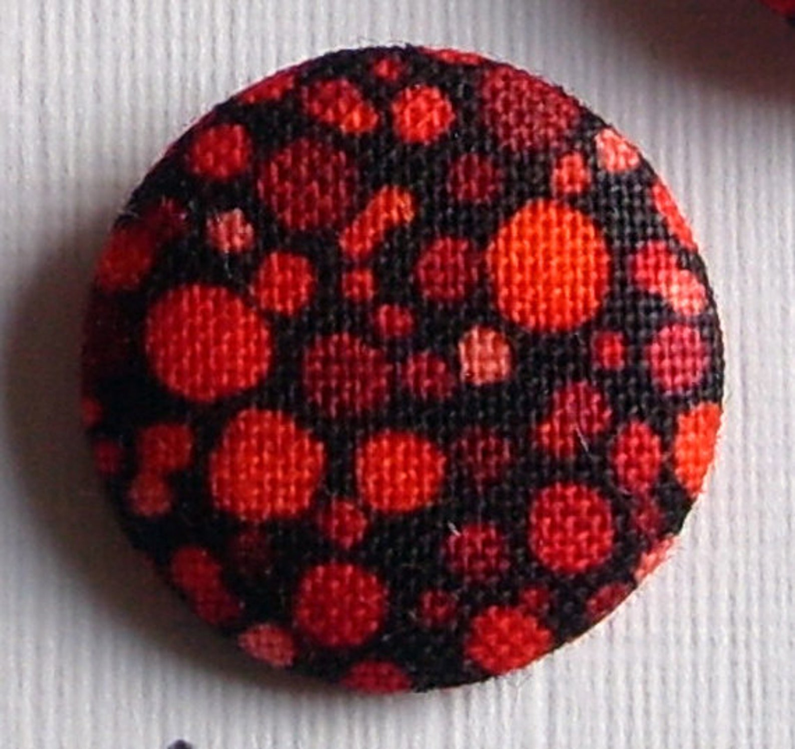 Fabric Covered Buttons 6 x 19mm Buttons Handmade Button | Etsy