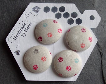 Paw Print Buttons | Etsy