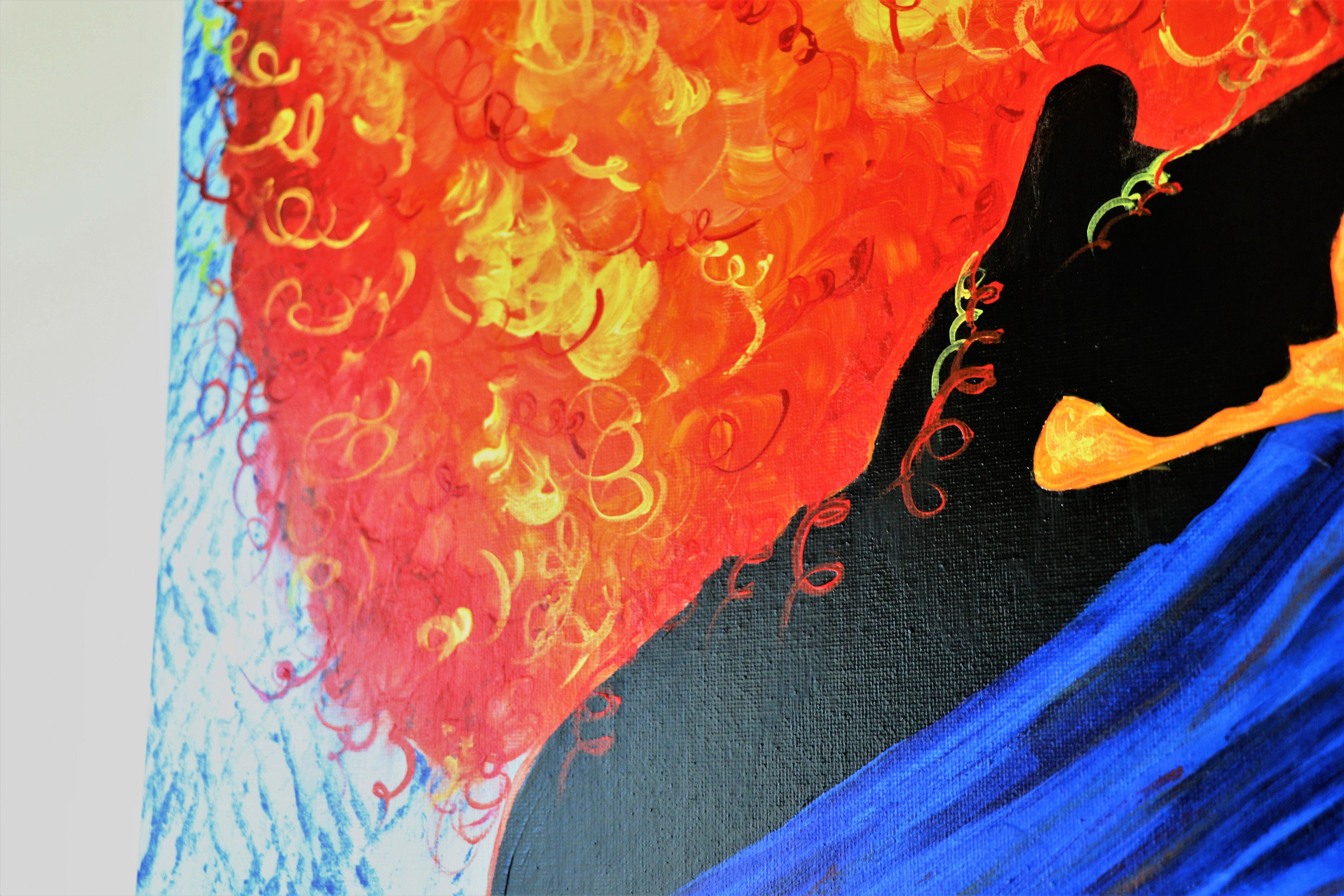 Matriarchy: Acrylic Painting of Mother and Baby Figurative | Etsy