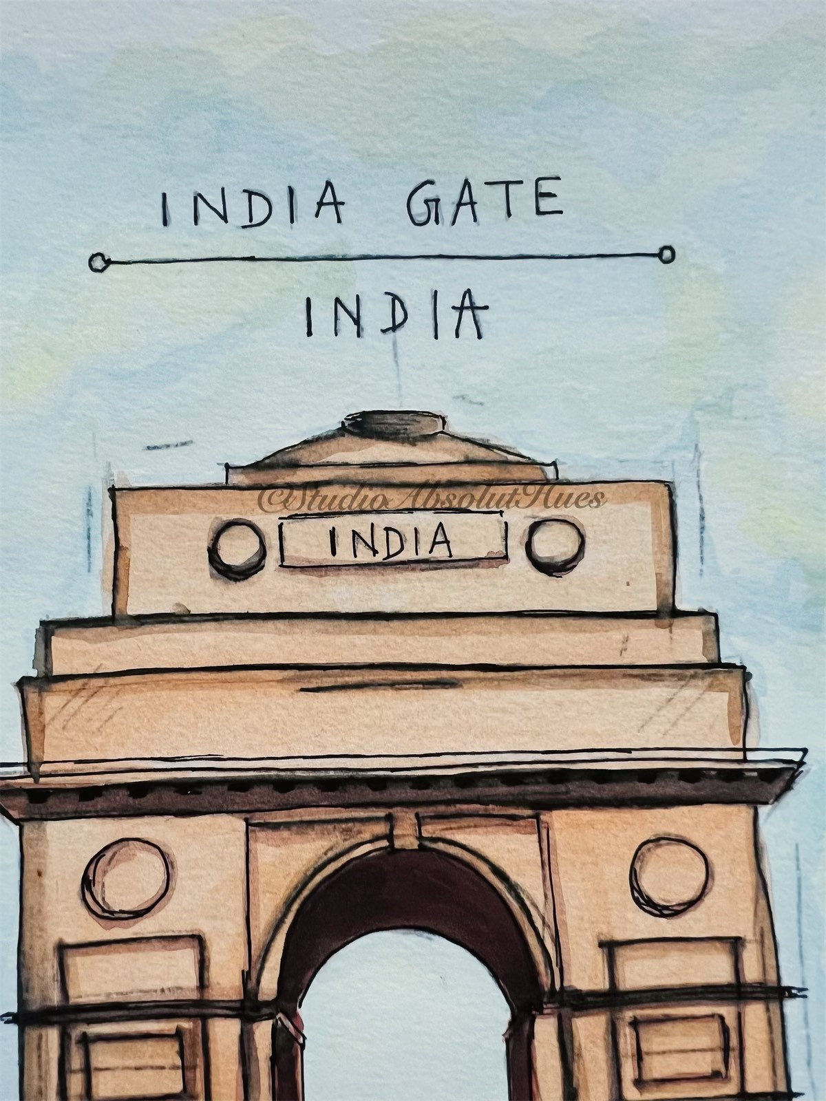 Indian Gate Drawing