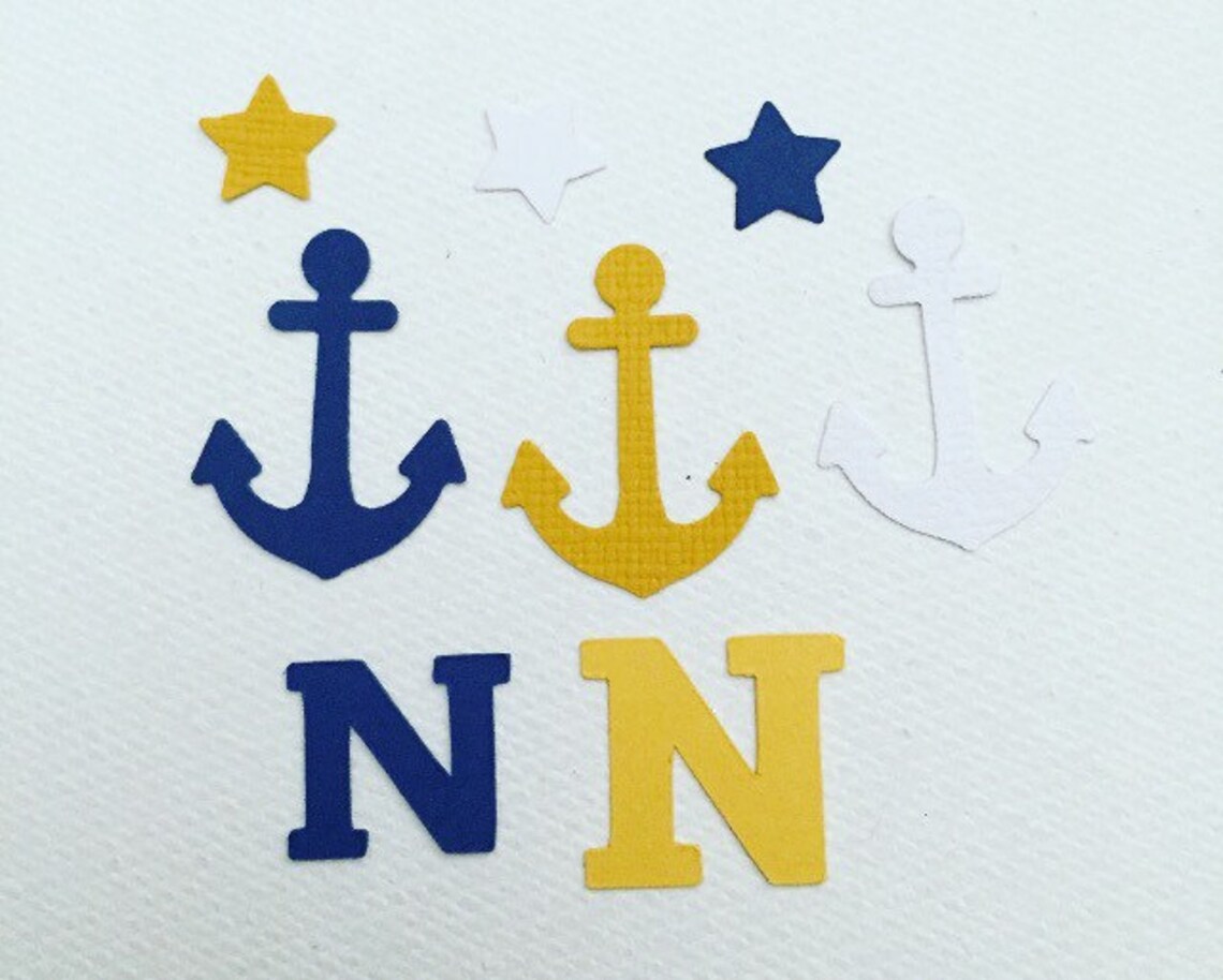 NAVY Paper Confetti USNA Graduation Anchor Confetti Navy - Etsy