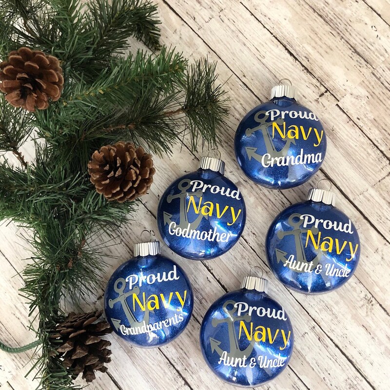 Navy Christmas Decor - Etsy