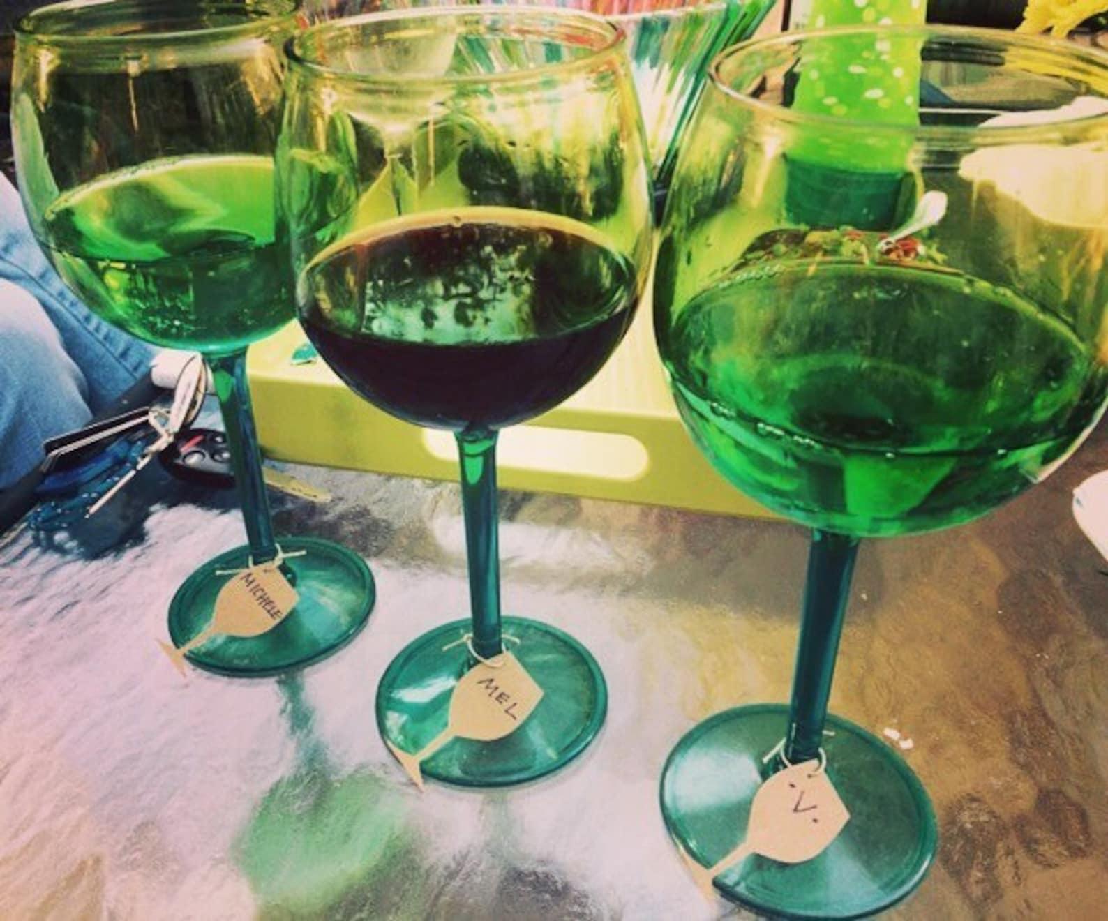 Wine Glass Tags Write on Paper Tags Favor Tags | Etsy