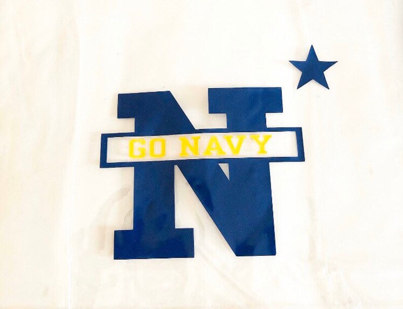 GO NAVY Clear Navy Blue Plastic Stadium Tote Bag USNA - Etsy