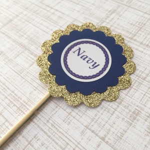 US NAVY Cupcake Toppers, USNA Graduation, Commissioning Week, Navy Mom ...