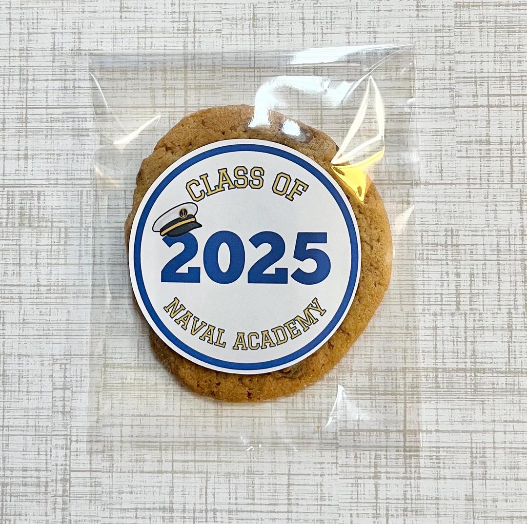Personalized USNA Sticker, Cookie Bag Sticker, Commissioning Week, USNA ...