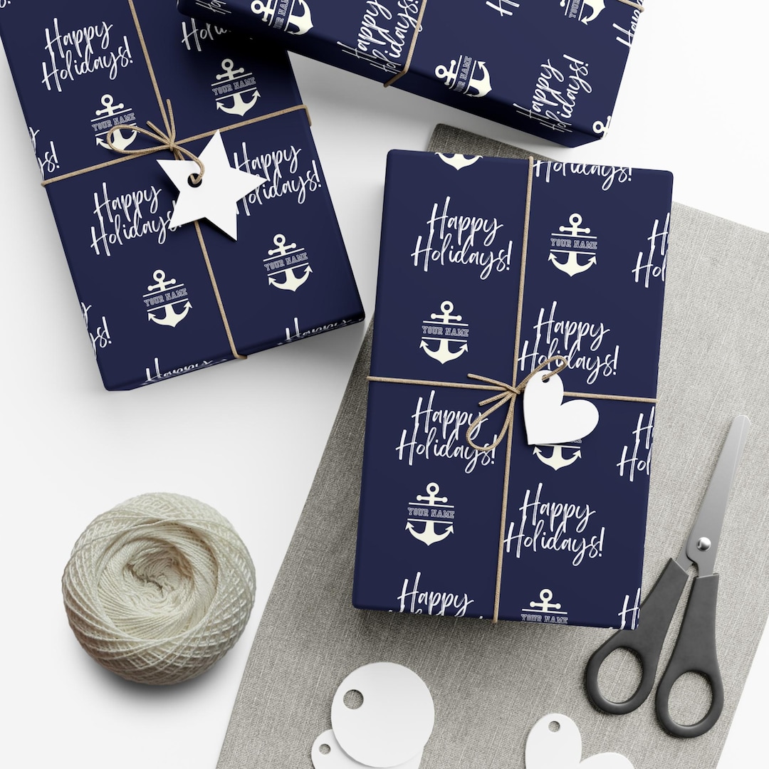 US Navy Wrapping Paper, USNA, Navy Family, Gift for Navy Mom ...