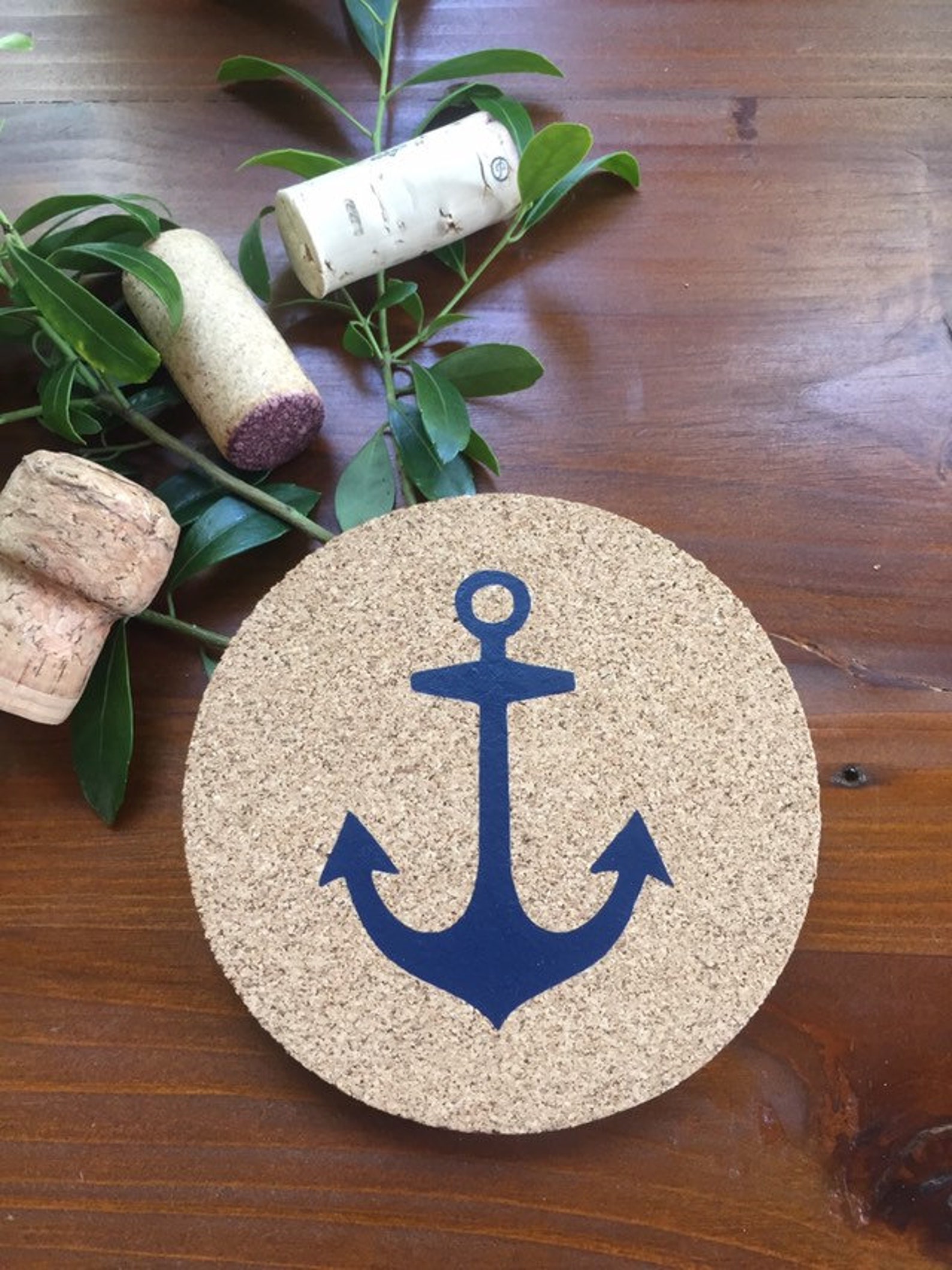 NAVY Inspired Cork Coasters Navy Mom Navy Tailgate Naval - Etsy