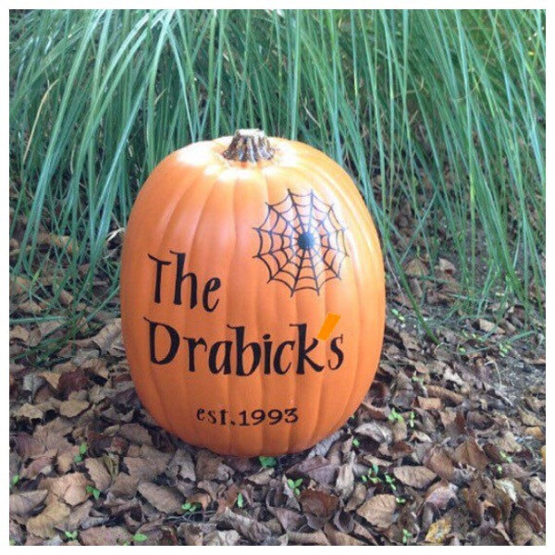 Personalized Family Pumpkin Decals Family Name Halloween - Etsy