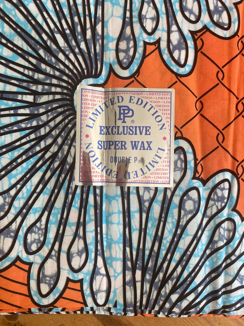Vlisco Holland Wax Block Prints Fabric - 6 Yards - Etsy