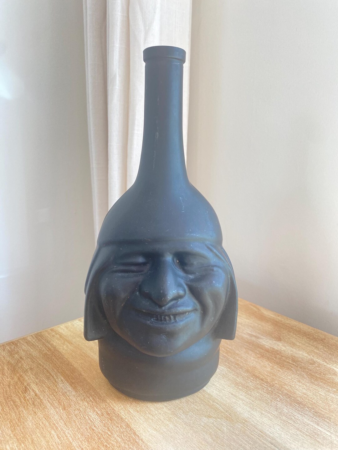 1970’s Peruvian Ranuzzi Inca Pisco Matte Black Empty Bottle - Etsy