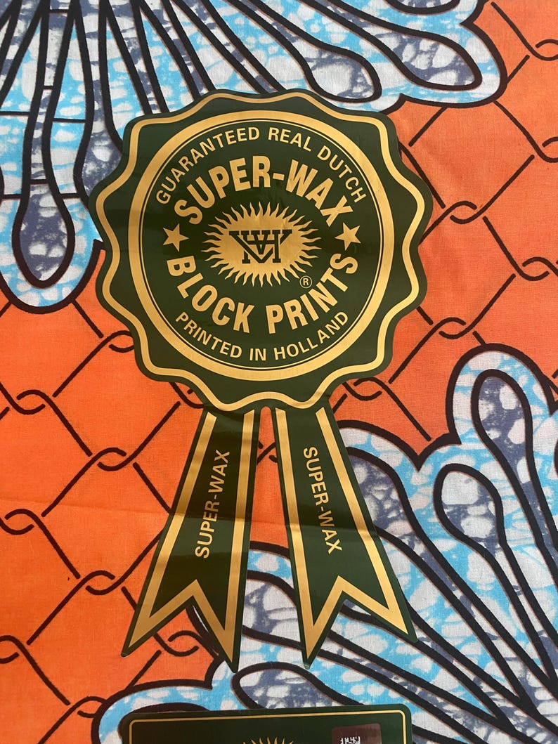 Vlisco Holland Wax Block Prints Fabric - 6 Yards - Etsy