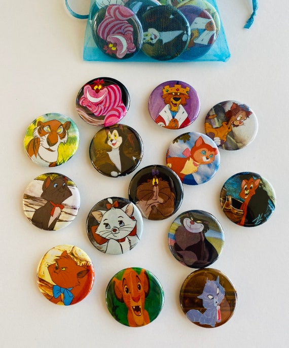 Disney Cats Animals Bundle Pack Gift Set 1.25 Inch Button | Etsy