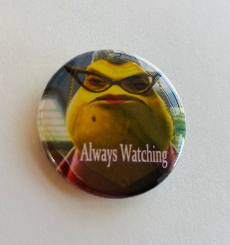 Disney - Monsters Inc. Roz Always Watching 1.25 Inch Button Pin - Etsy