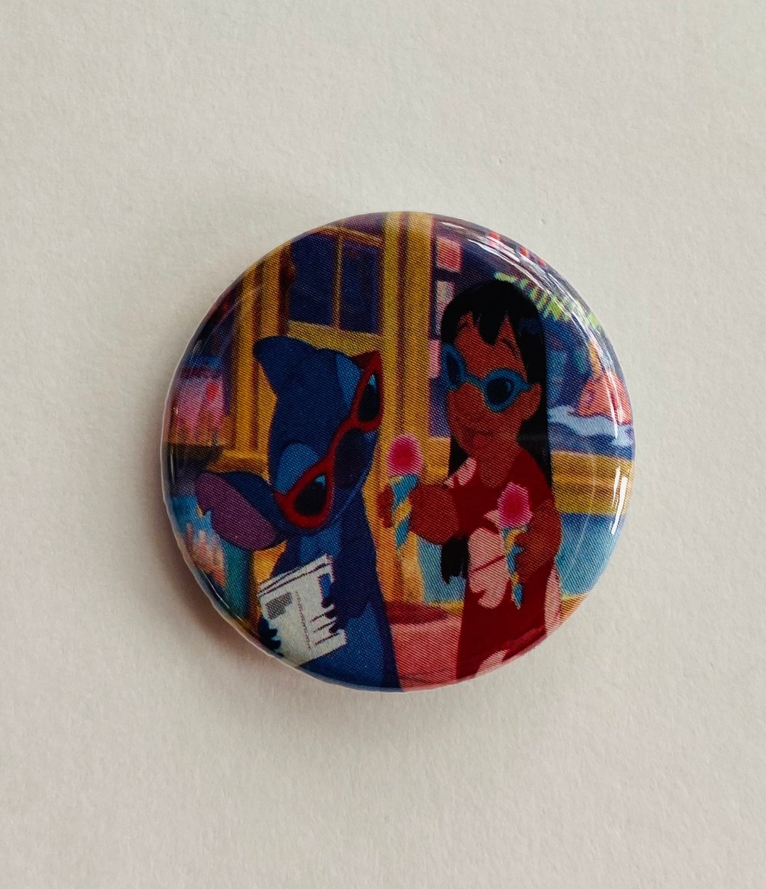 Disney - Lilo and Stitch 1.25 Inch Button Pin - Etsy