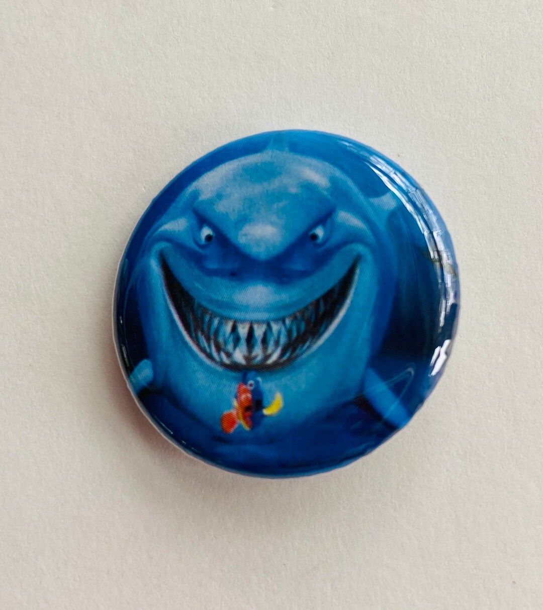 Disney - Finding Nemo Bruce the Shark With Dory & Nemo 1.25 Inch Button ...
