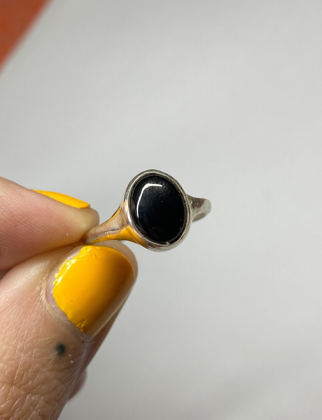 Obsidian Signet Ring (prototype) - Etsy