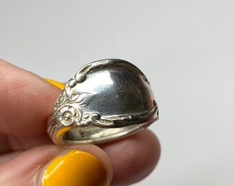Beautiful Repurposed Silver Plated Spoon Ring - Etsy