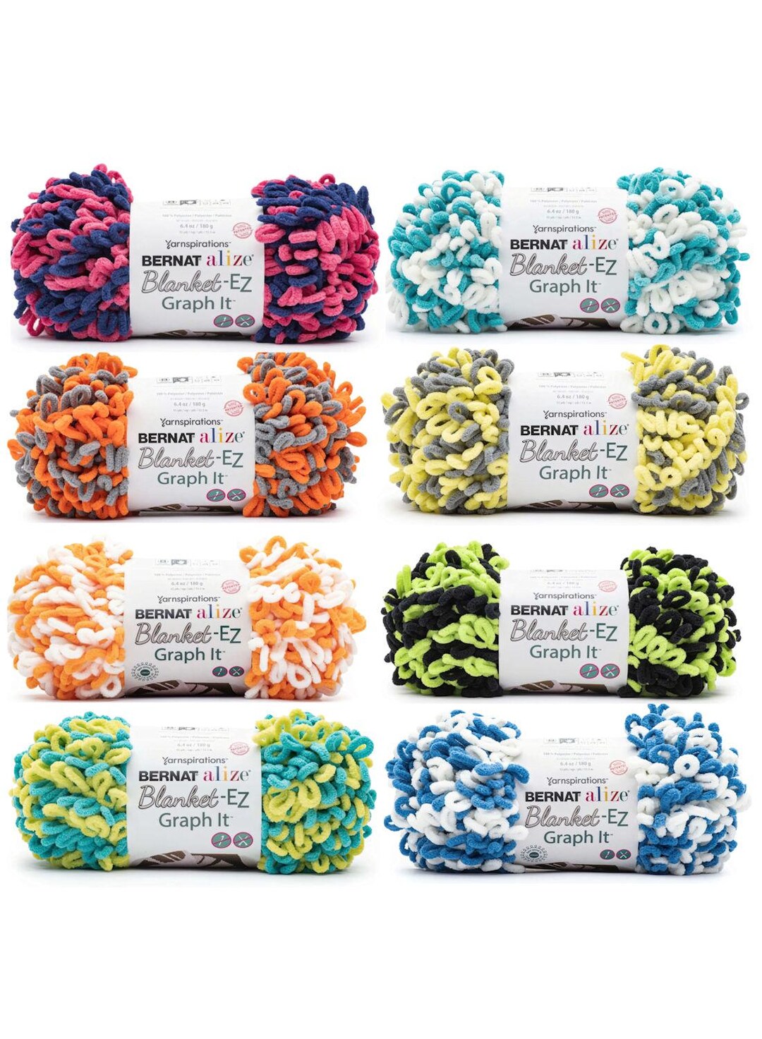 Bernat Alize Blanket-ez Graph It Loop Yarn - Discontinued - Etsy