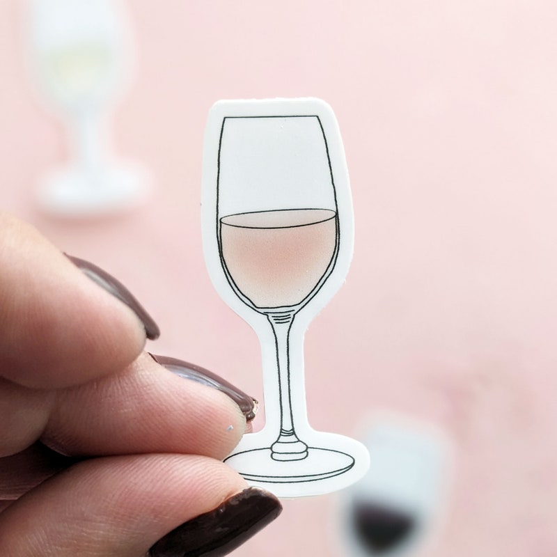 Wine Glass Stickers - Etsy