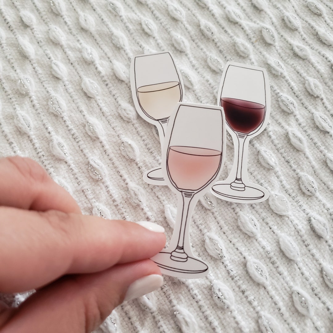 Wine Glass Sticker Set Graduation Ts Cheers Sticker Rose Wine Sticker Red Wine Sticker