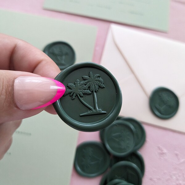 Palm Tree Stamp - Etsy