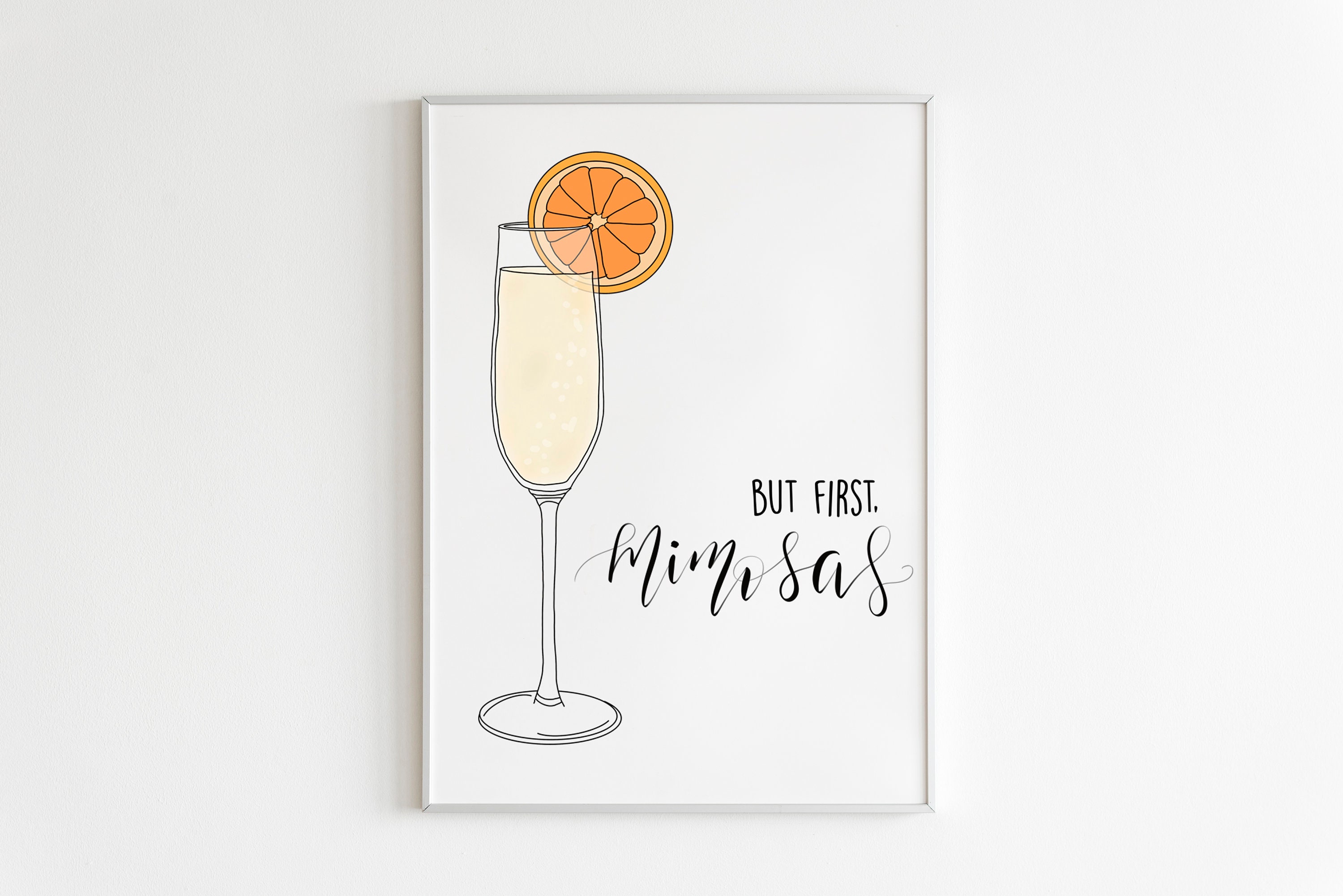 But First Mimosas Mimosa Bar Sign Bridal Brunch Decor Bar | Etsy
