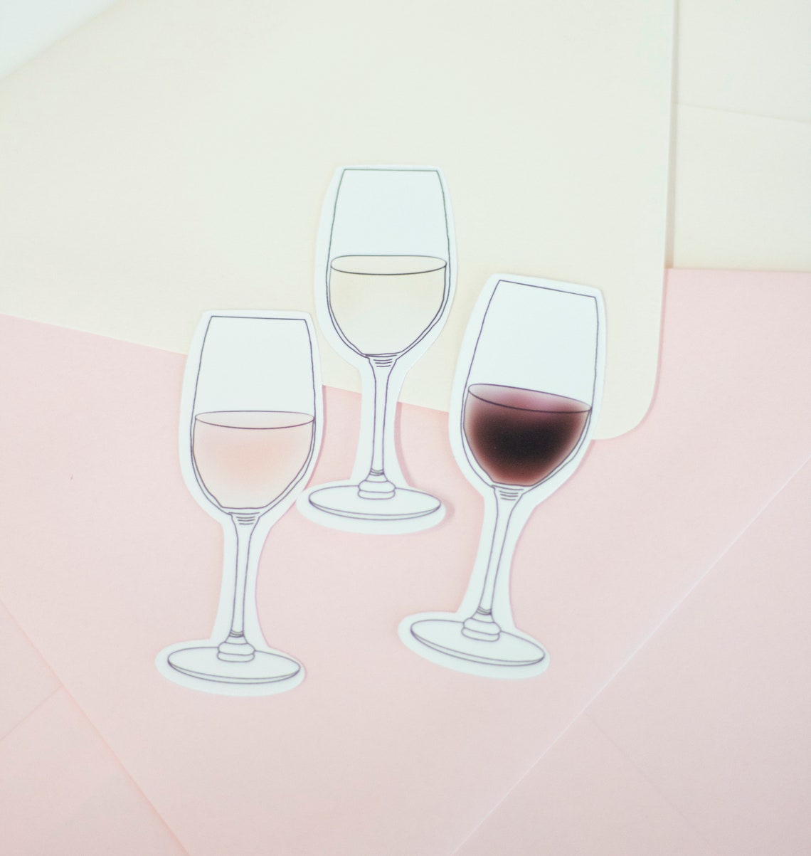 Wine Glass Sticker Set Graduation Gifts Cheers Sticker Rose - Etsy