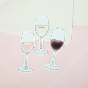 Wine Glass Sticker Set, Graduation Gifts, Cheers Sticker, Rose Wine ...