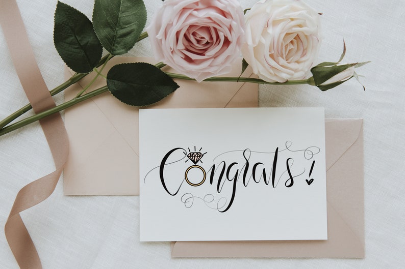 Engagement Gift Engagement Card Congratulations You're - Etsy