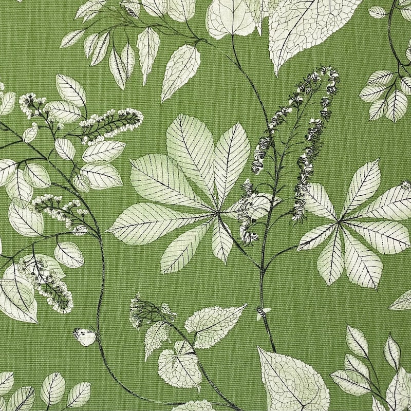 Upholstery Leaf Print Fabric - Etsy