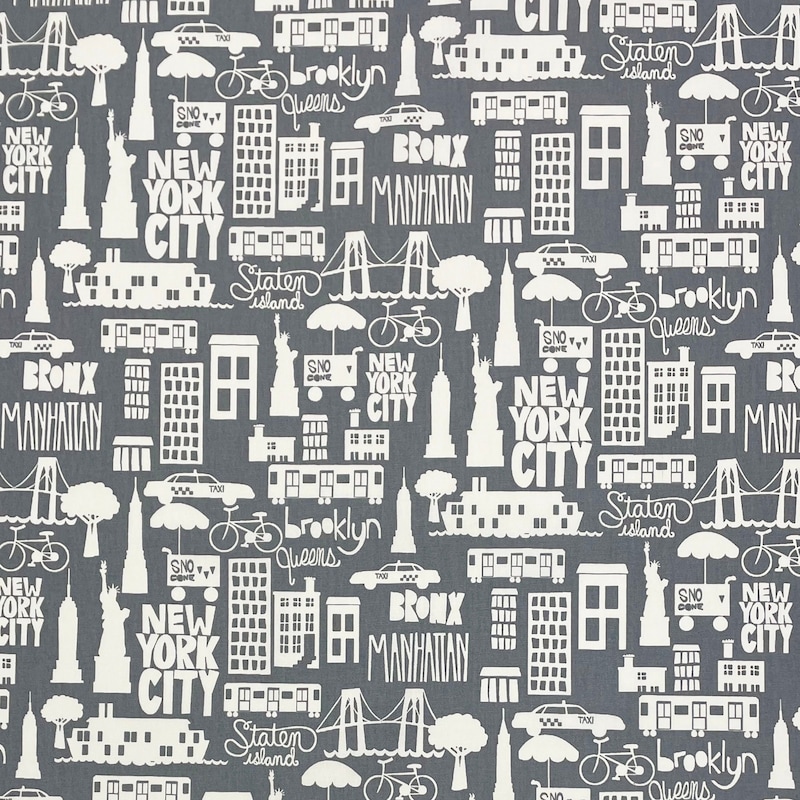 New York City Fabric by the Yard - Etsy
