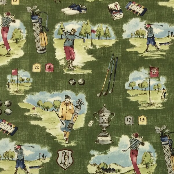 Green Golf Upholstery Fabric - Etsy