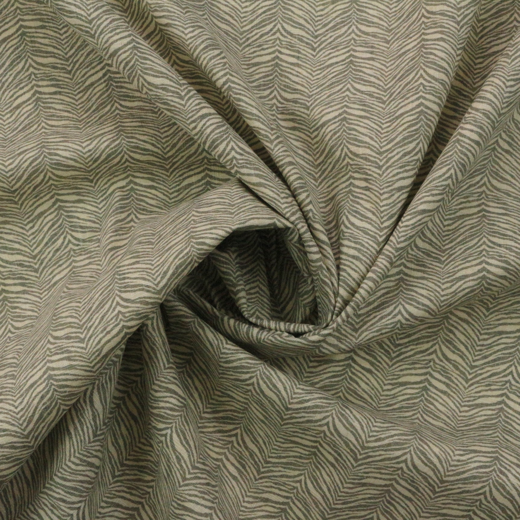 Designer TIGER STRIPE GRAY Natural Zebra Stripe Animal Print Drapery ...