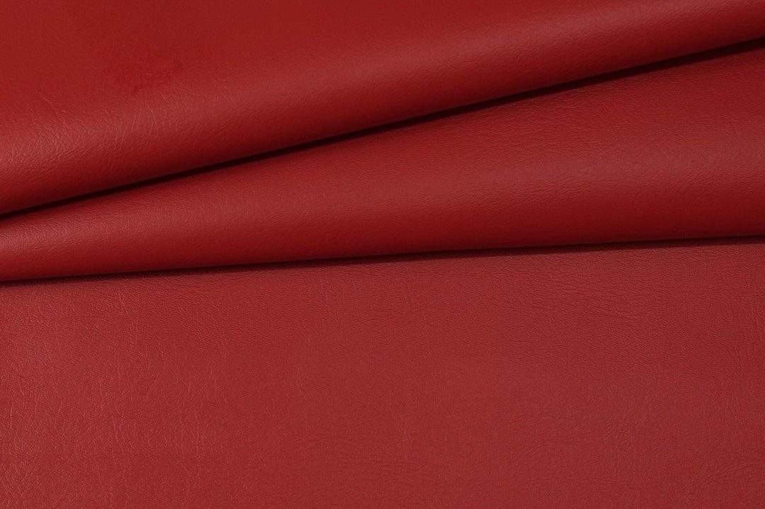 VINYL PLUS RED Pleather Faux Leather Home Auto Rv Marine Boat Atv ...