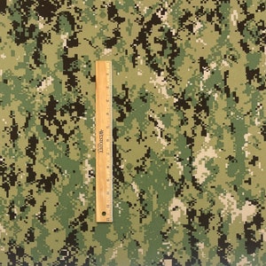 NWU Type III Digital Green AOR2 NAVY Logo 3oz Taslan Nylon Military ...