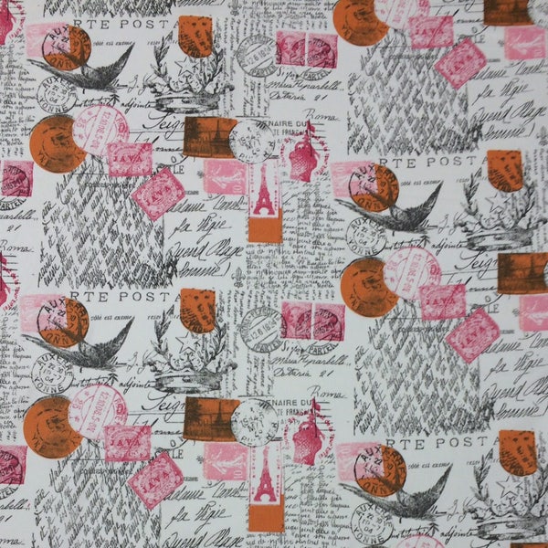 French Script Upholstery Fabric - Etsy